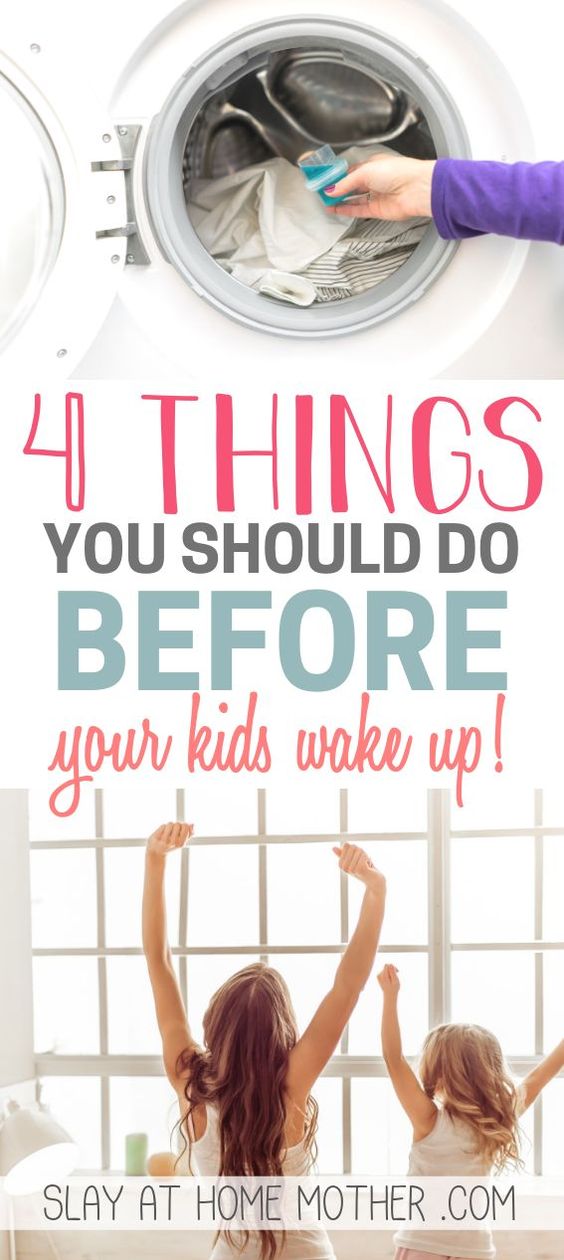 4 Things You Should Be Doing Before Your Kids Wake Up