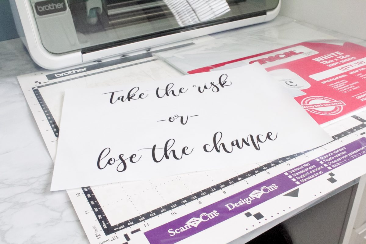 Easy Brother Scan N Cut 2 Tutorial: DIY Wall Decor