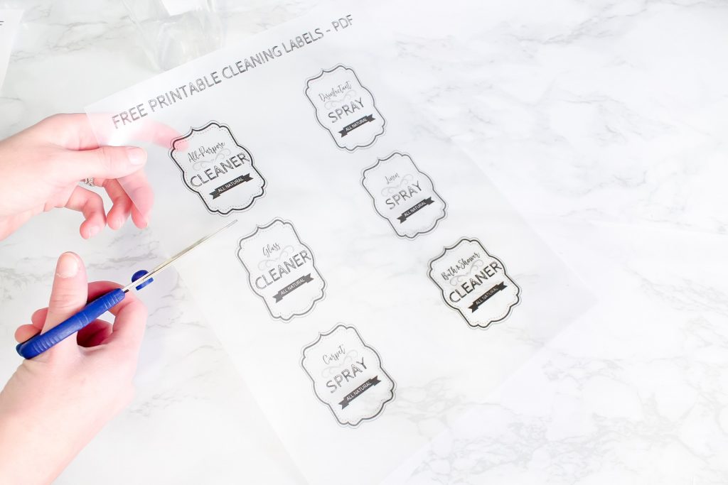 DIY Printable Label Sticker Paper - Cleaning Labels - Slay At Home Mother
