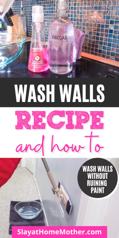 How To Wash Walls - Homemade Wall Cleaner Recipe