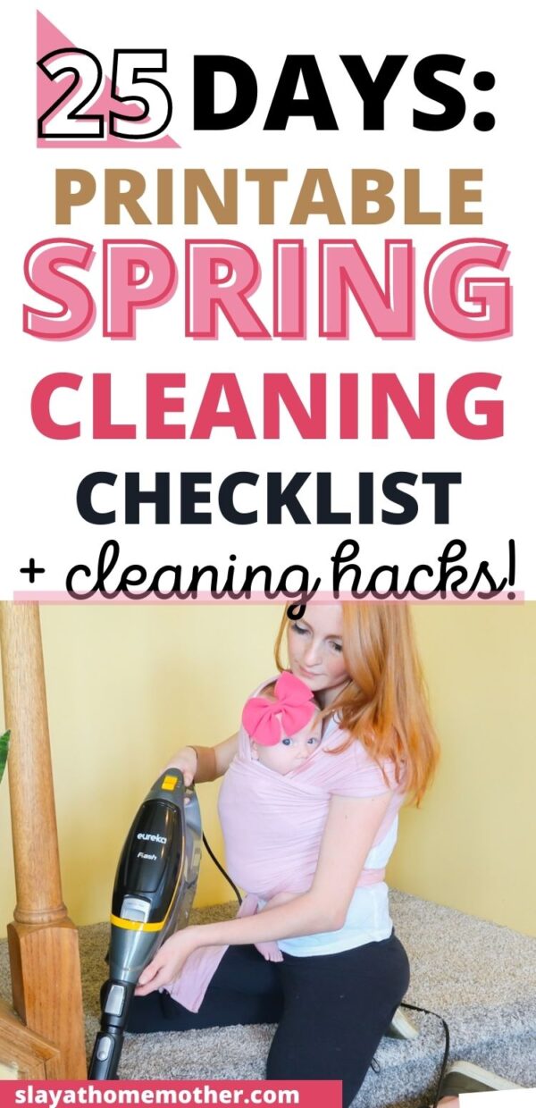 Spring Cleaning Checklist - 25 Days To A Clean Home