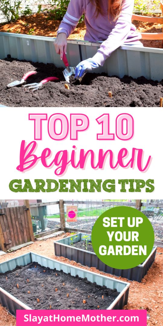 Setting Up Our Garden + 10 Easy Gardening Tips - Slay At Home Mother