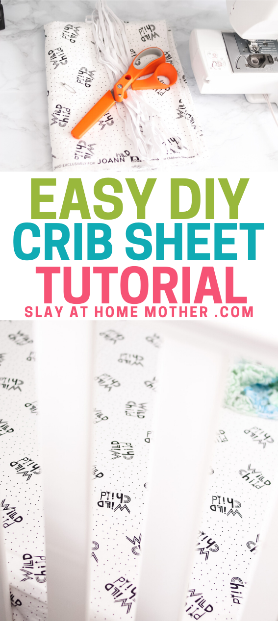 How To Make A Crib Sheet (Easy DIY Nursery Decor) - Slay At Home Mother