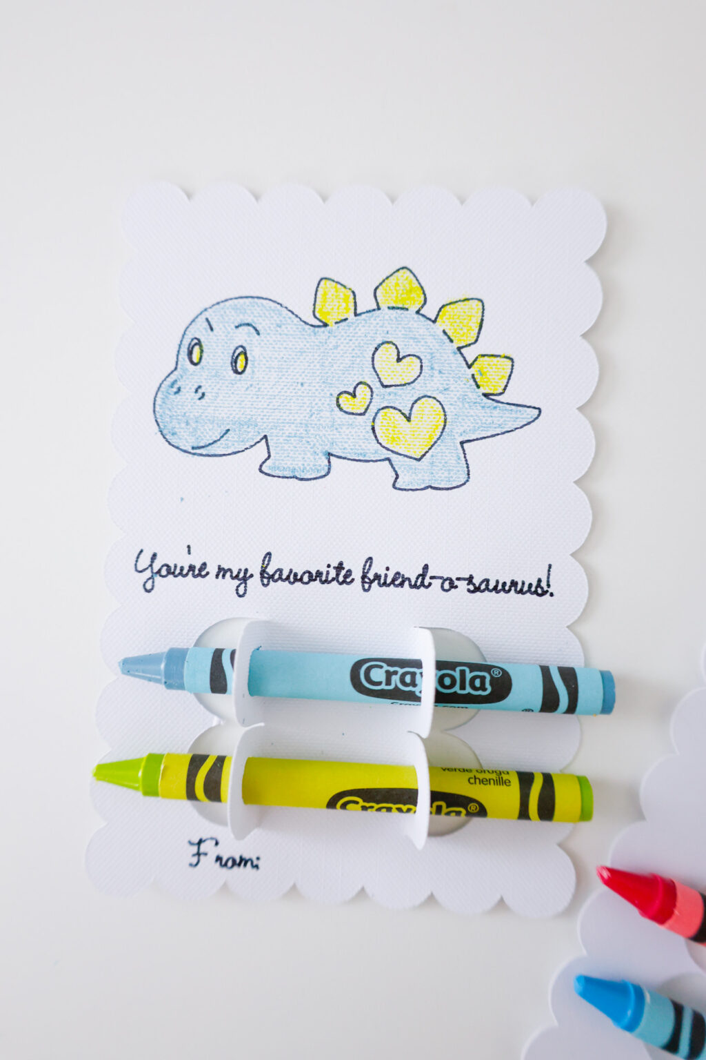 DIY Dino-Mite Valentine's Day Coloring Cards - Slay At Home Mother
