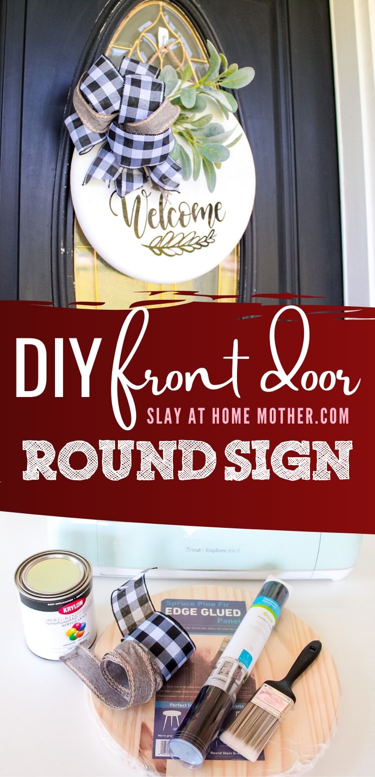 Welcome Round Door Sign Home Décor Wreaths & Door Hangers Home & Living ...