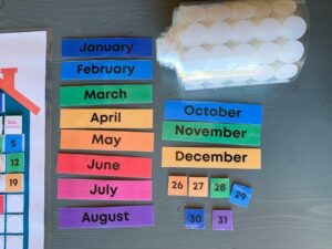 Free Printable Calendar, Weather Chart, & Letter Of The Day for Preschool
