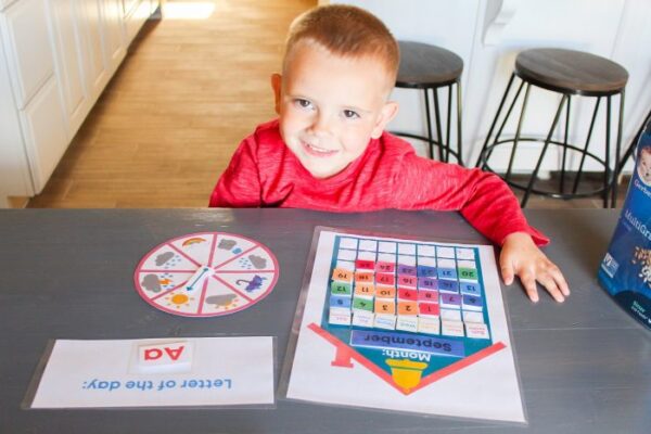 Free Printable Calendar, Weather Chart, & Letter Of The Day for Preschool