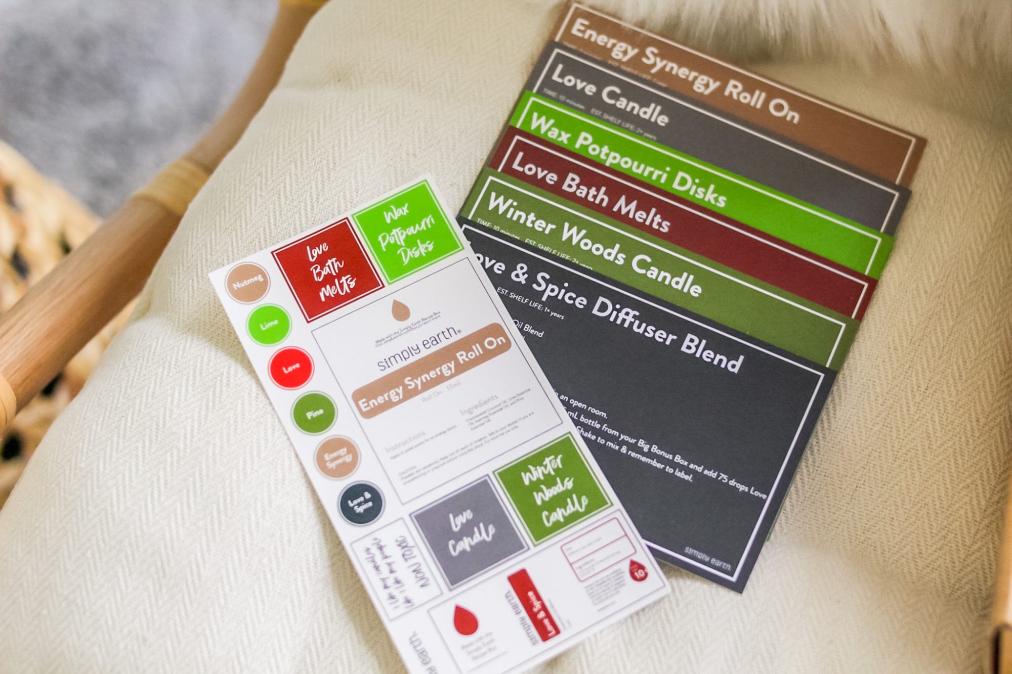 Simply Earth Essential Oils November 2020 Recipe Box