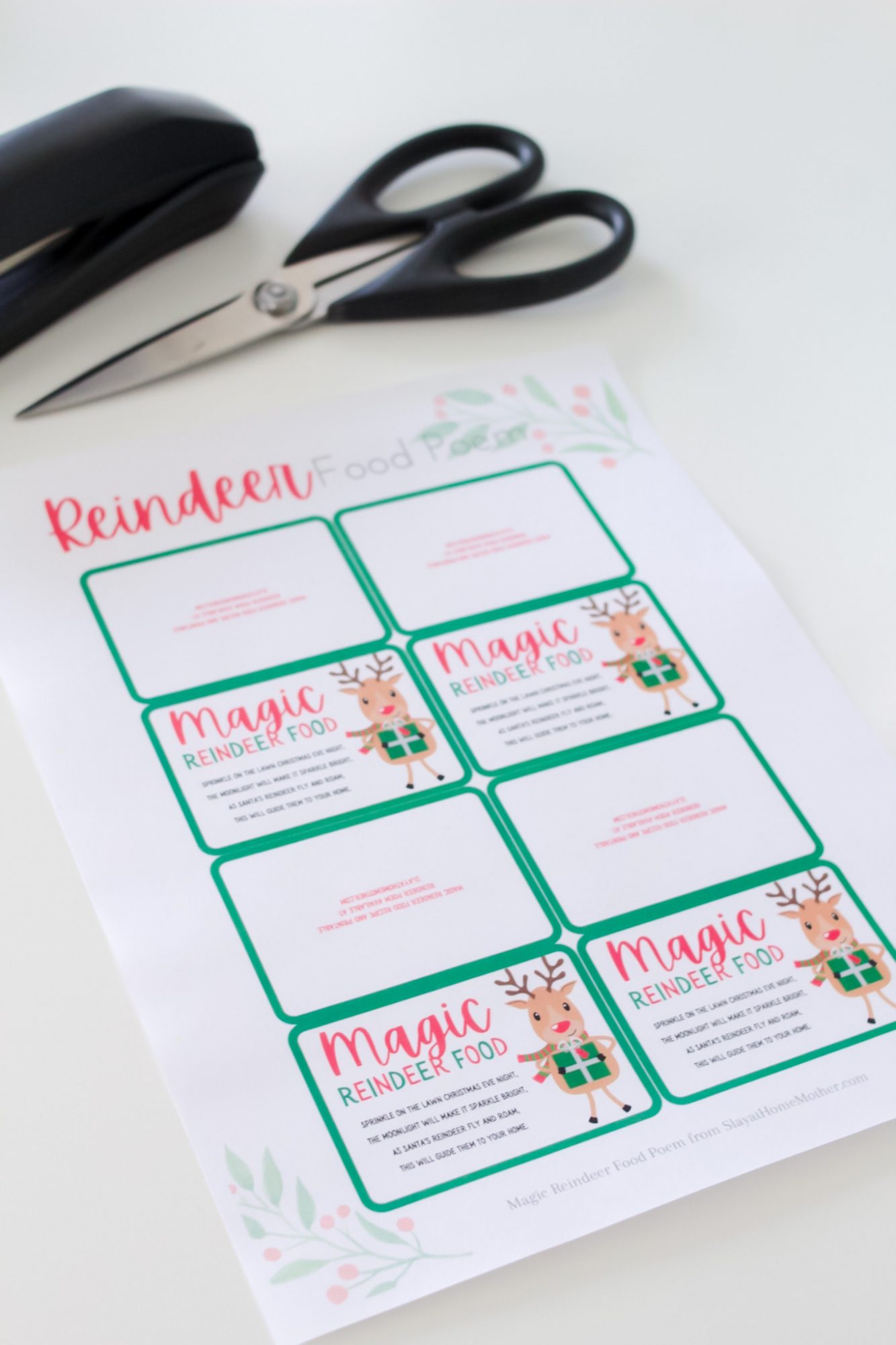 Reindeer Food Recipe And Printable Poem - Slay At Home Mother