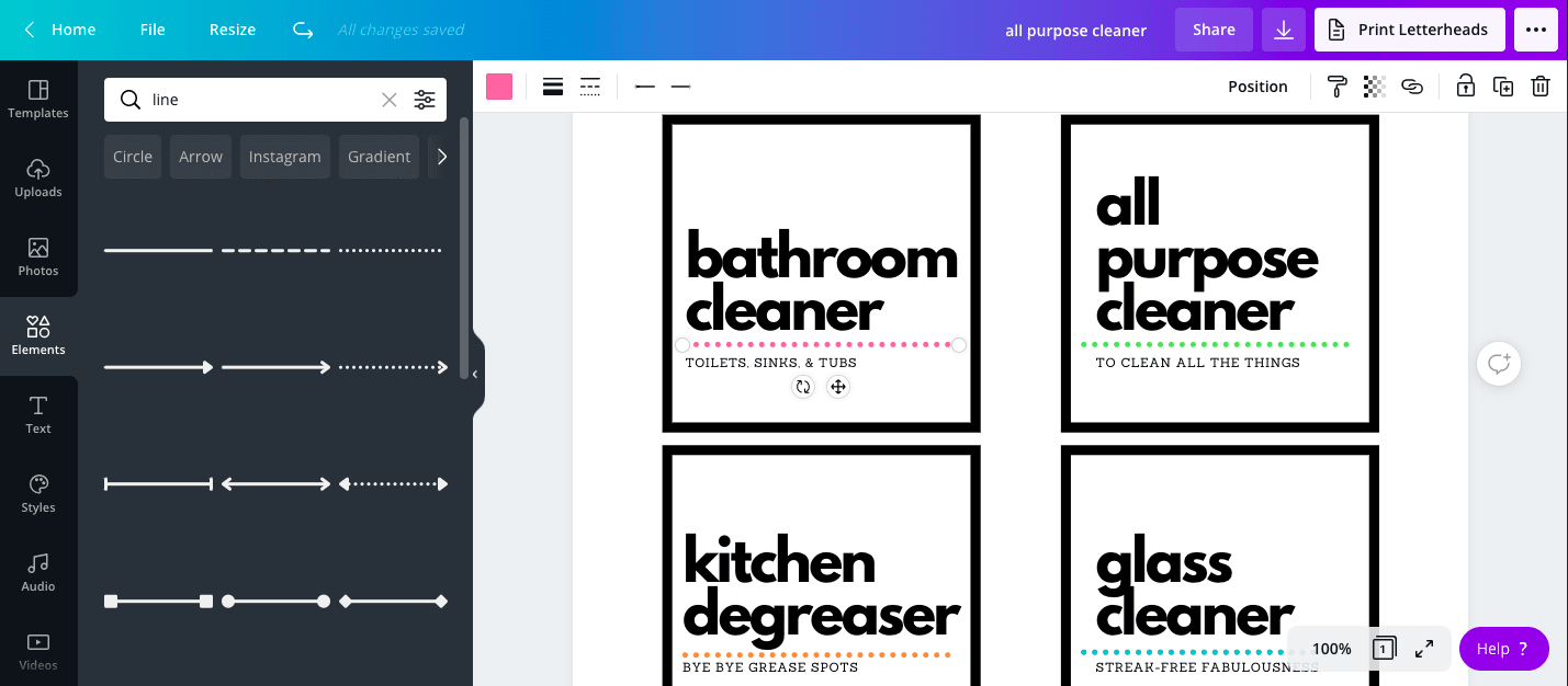 How To Make Printable Cleaning Labels Without A Cricut