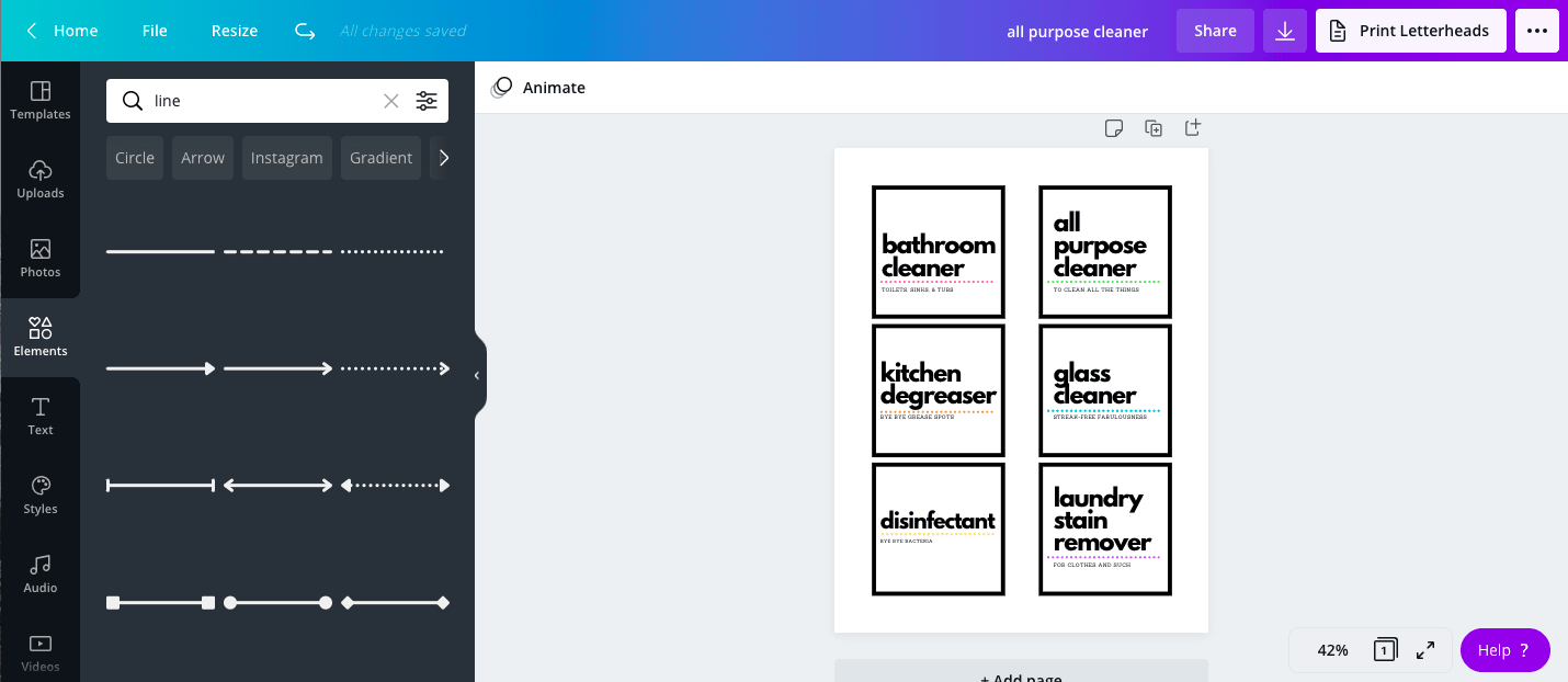 How To Make Printable Cleaning Labels Without A Cricut