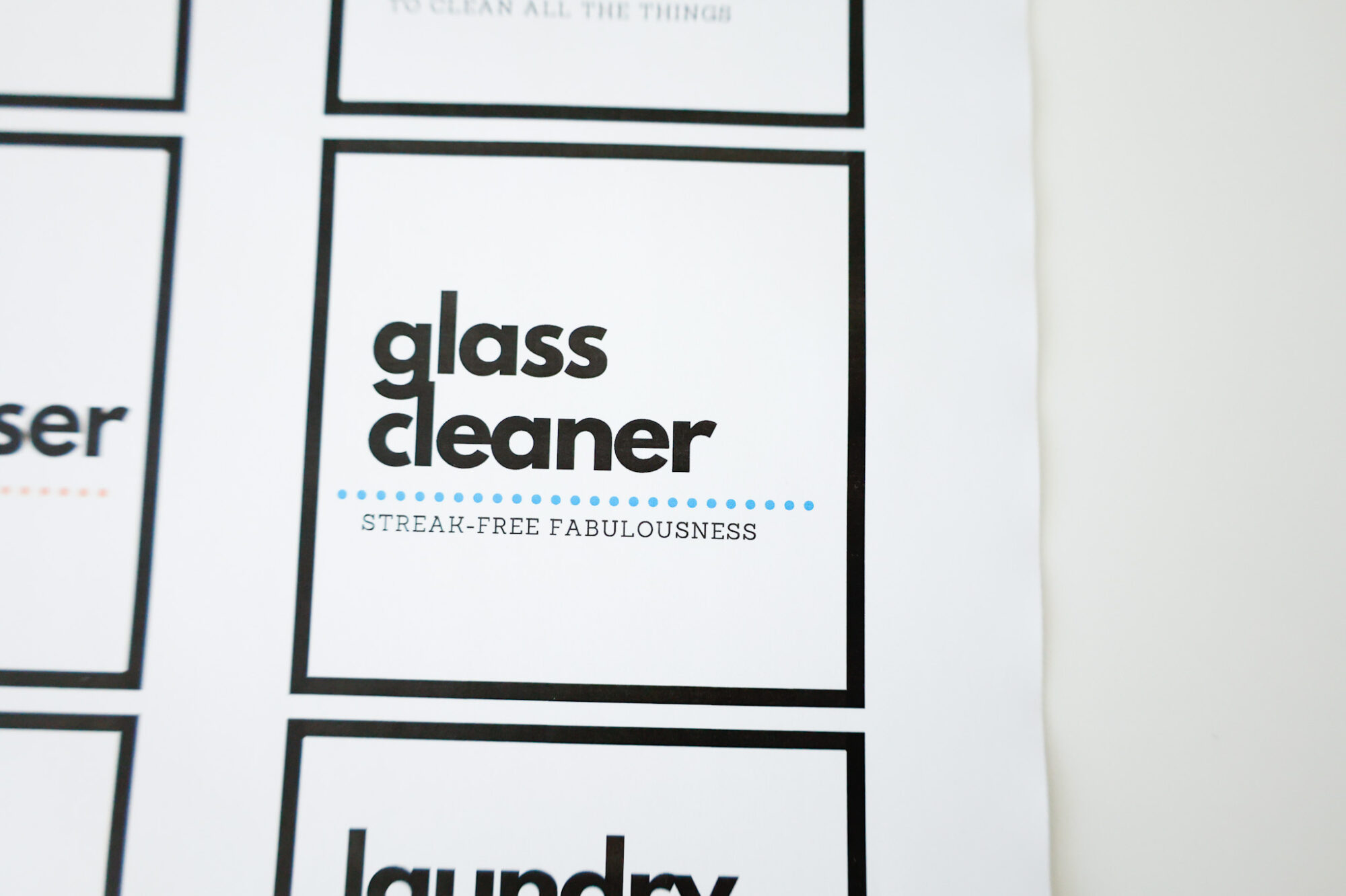 How To Make Printable Cleaning Labels Without A Cricut
