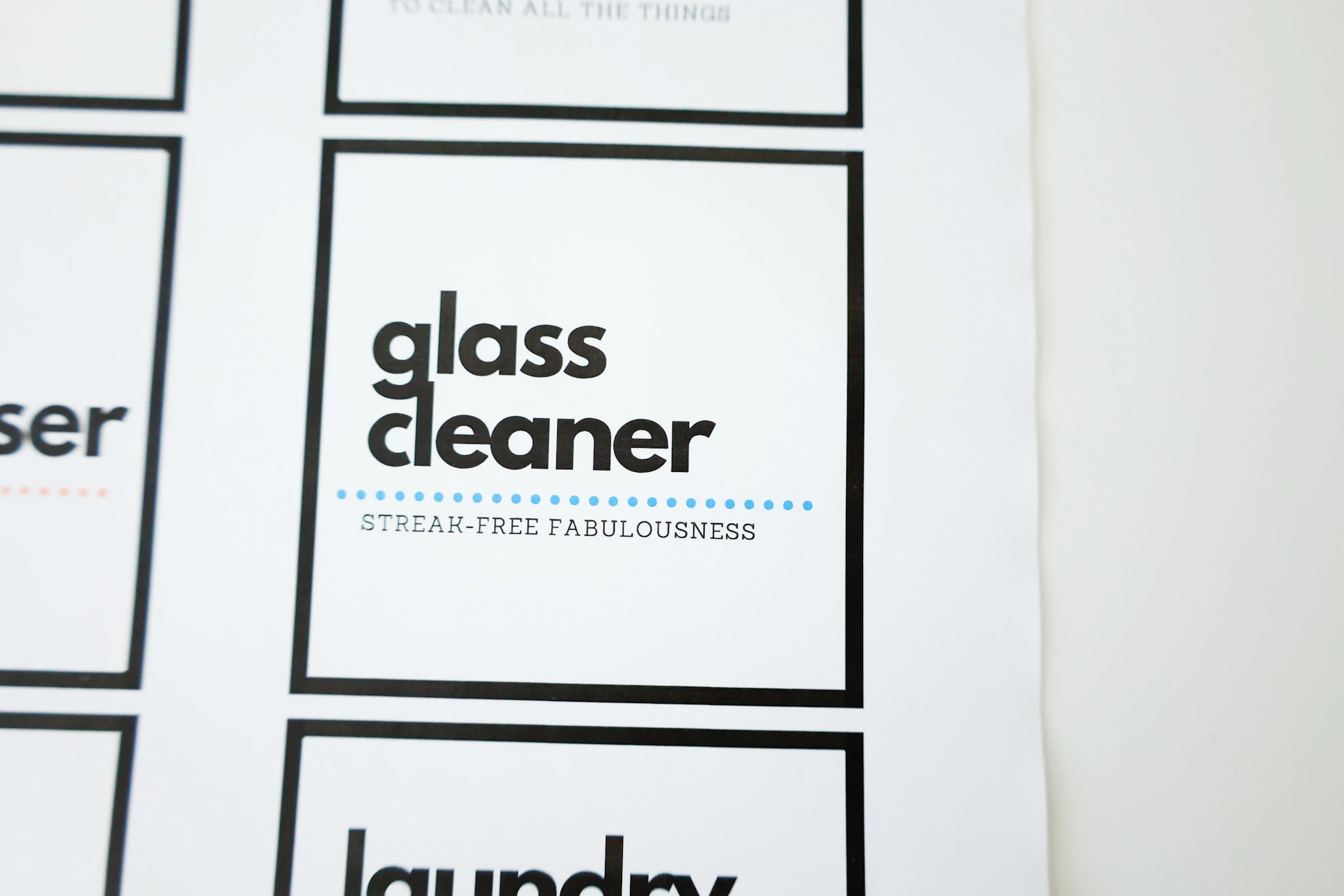 How To Make Printable Cleaning Labels Without A Cricut