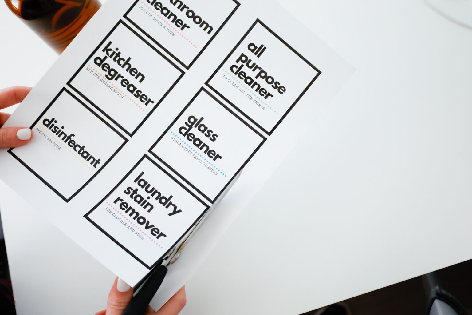 How To Make Printable Cleaning Labels Without A Cricut