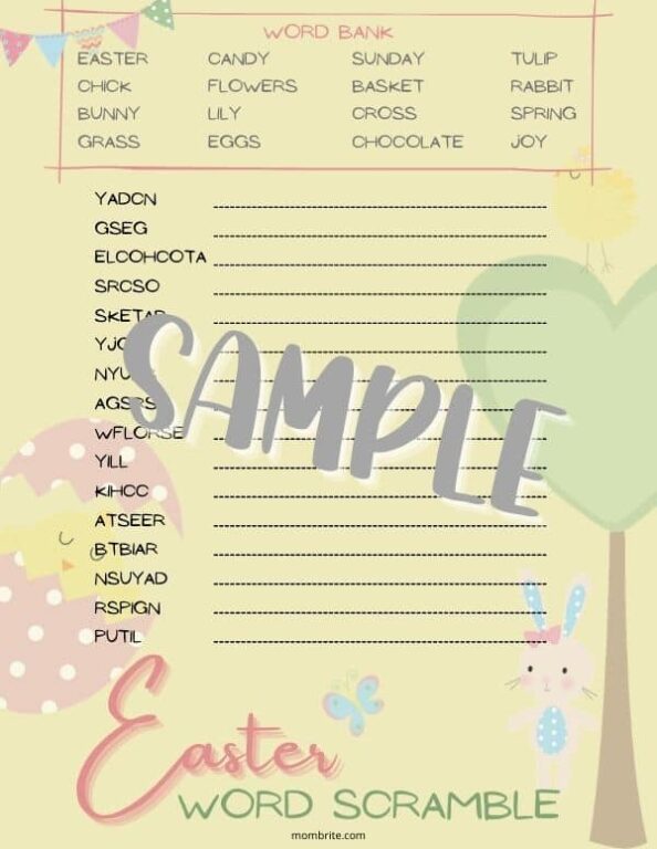 15 Free Easter Printables For Kids - Slay At Home Mother