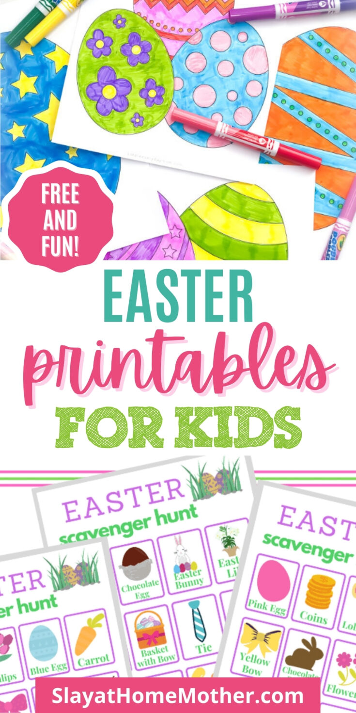 15 Free Easter Printables For Kids - Slay At Home Mother