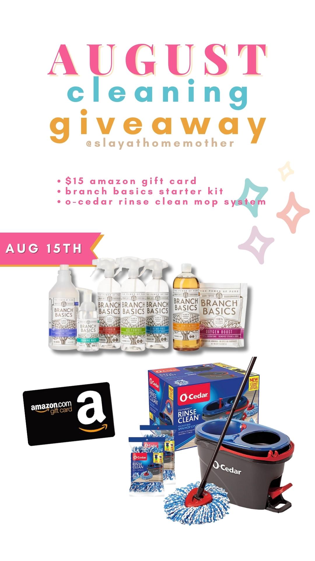 August Cleaning Giveaway - Slay At Home Mother